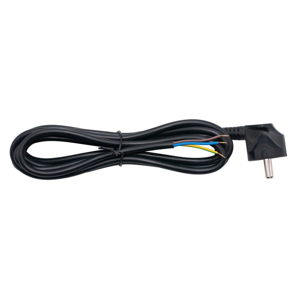 Power Cable 3m 3x0,75mm² w/ Schuko-plug/ free end BK | Norlux